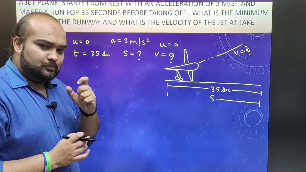 Motion in Straight Line – 11 || Numerical on Equation of motion-2 ...