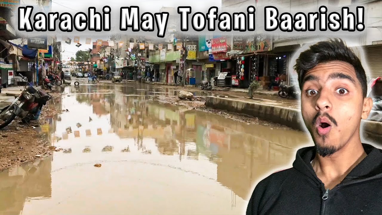 Karachi Ma Buhat Baarish Hoi 😱| Karachi Doob Gaya | Danish Bhai ...