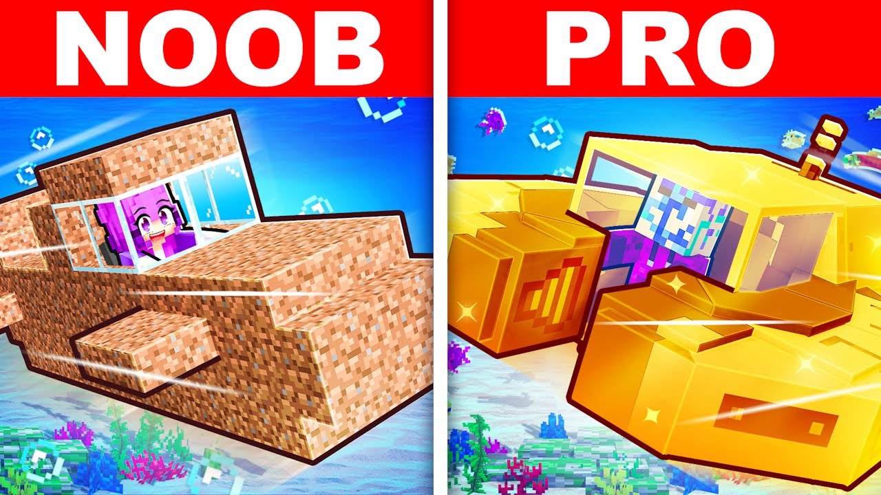 WORKING SUBMARINE Build Challenge in Minecraft! - YouTube