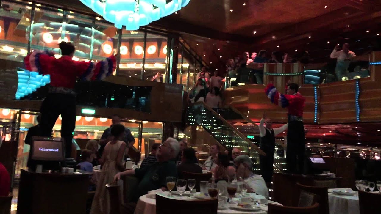 Dinner entertainment on Carnival Magic - YouTube