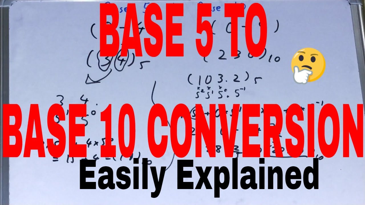 Base 5 To Base 10 Formula How To Convert Base 5 To Base 10 Converting Base 5 To Base 10 Formula How To Convert Base 5 To Base 10 Converting