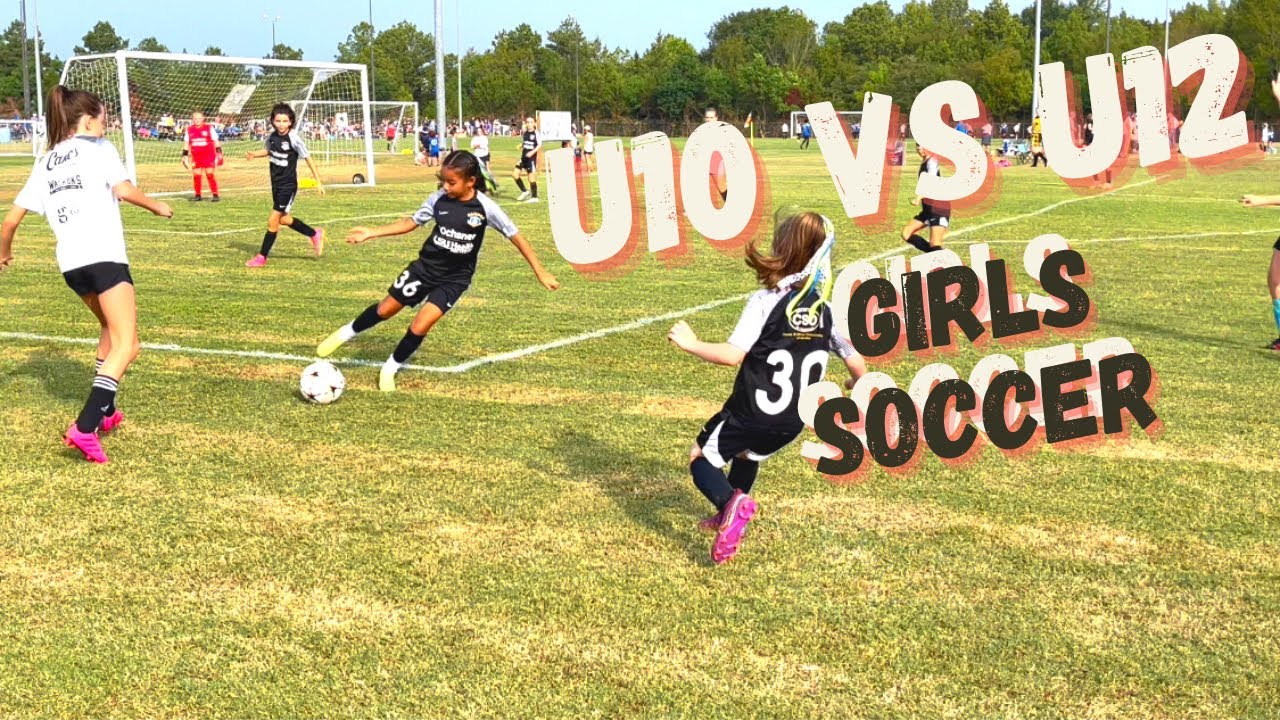 U10 vs. U12 GIRLS SOCCER Game - YouTube
