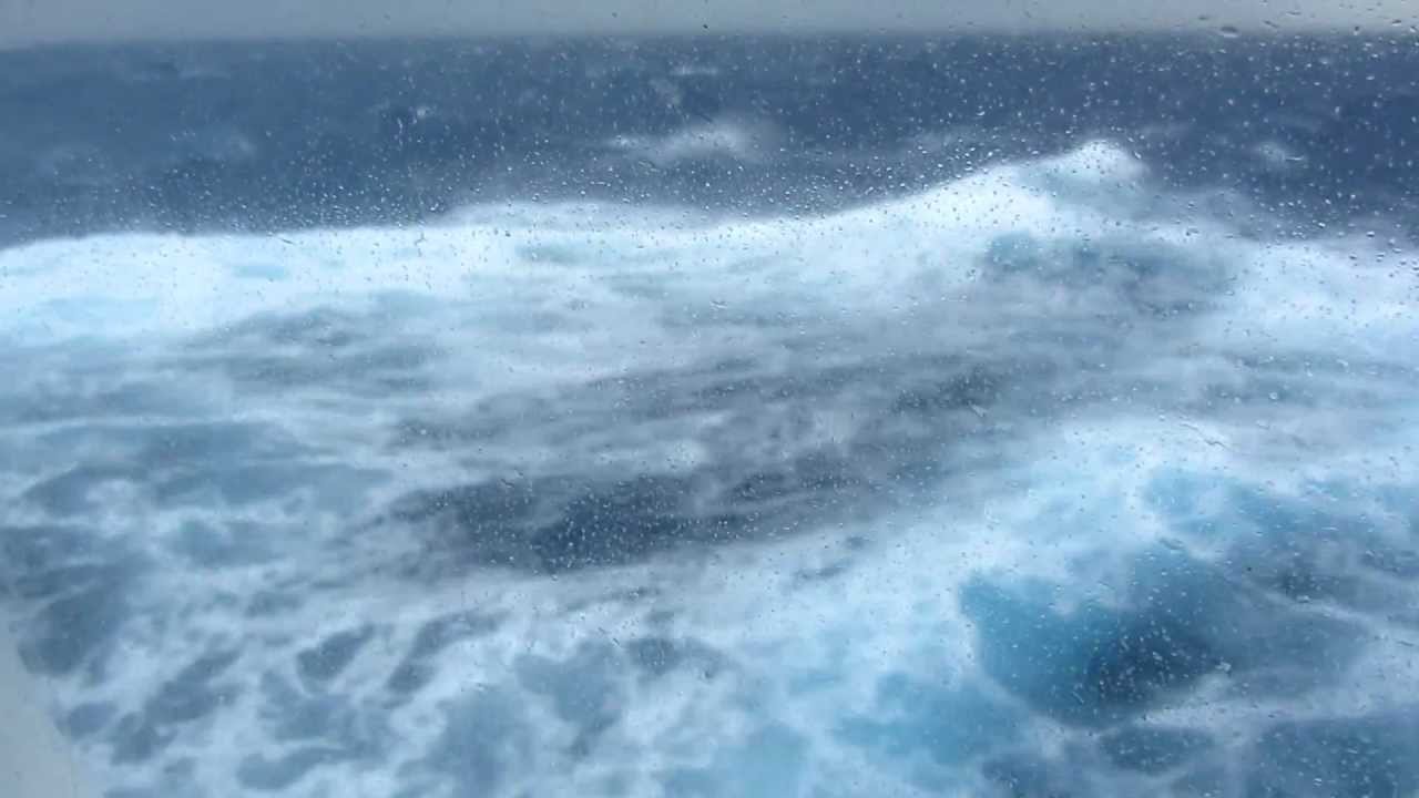 Cruise ship in rough weather, rough seas: Oceania Nautica in Force 11 ...
