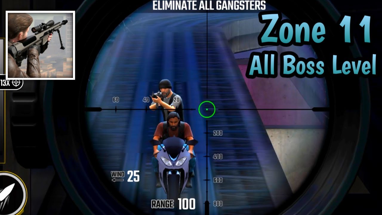 Pure Sniper City Gun Shooting Zone 11 All Boss Level Walkthrough | Pro ...