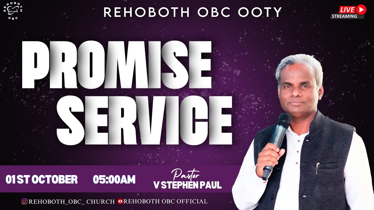 🔴LIVE STREAMED OCTOBER Month PROMISE Service, | Pr. Stephen Paul | Bro ...