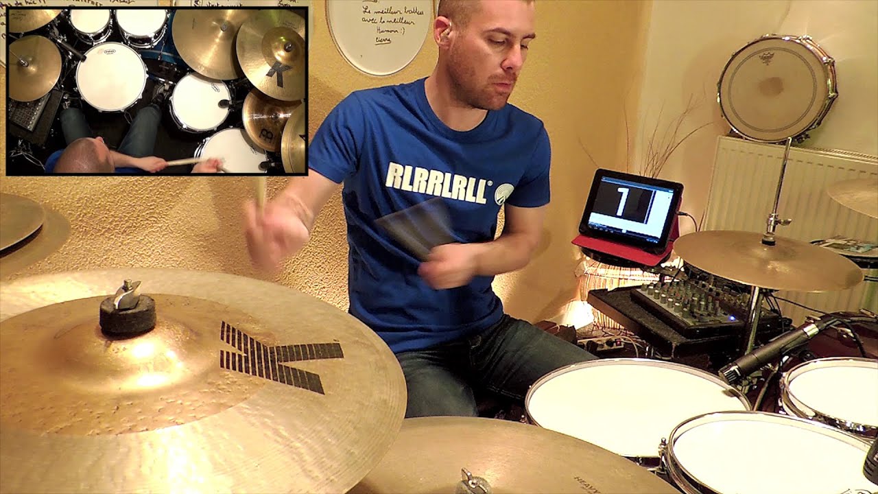 Cours de batterie / Drum lesson : 16th note linear fill / Break 2 en 1 ...