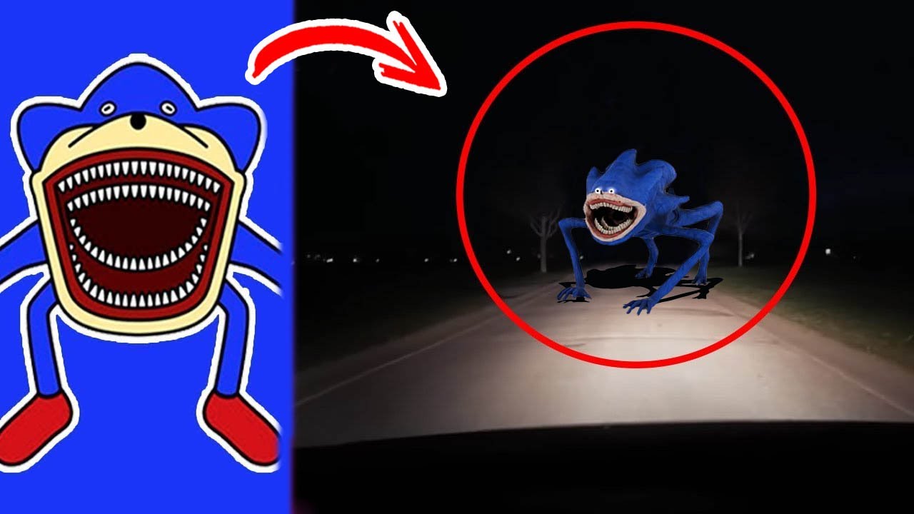 Shin SONIC exe Real Captado en Camara - YouTube