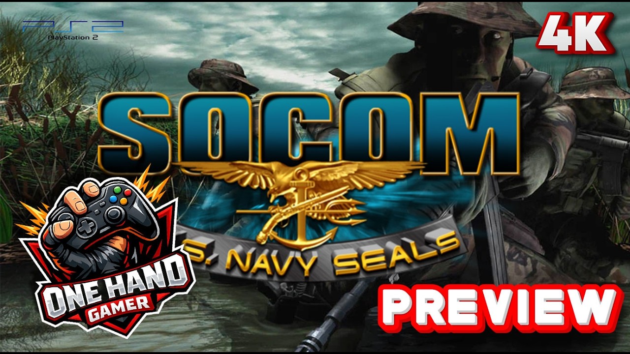 SOCOM US Navy Seals PS2 Gameplay 4K First 10 Minutes One Hand Gamer ...