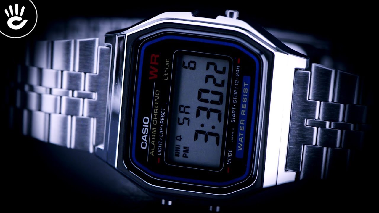 Đồng hồ Casio A159W-N1DF - Nữ - Kính Nhựa - Quartz (Pin) - Dây Kim Loại