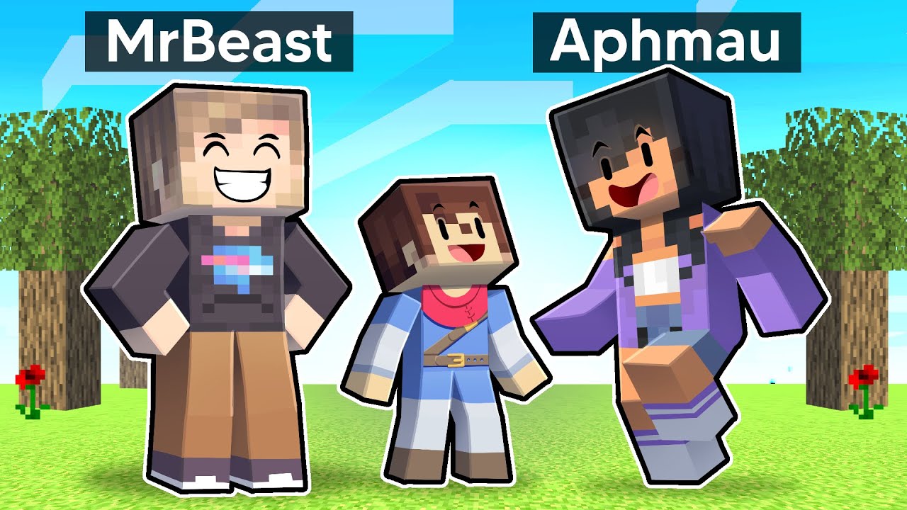 Joining YOUTUBER FAMILY In Minecraft! - YouTube