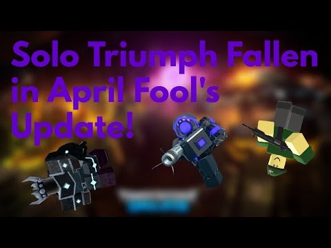 Solo Fallen Triumph April Fool's Day! Roblox Tower Defense Simulator ...