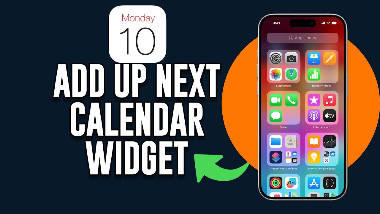 How to Add Up Next Calendar Widget to the iPhone Home screen - YouTube