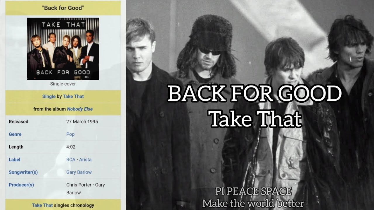 BACK FOR GOOD _ TAKE THAT (Lyrics vs Flac sound) - YouTube