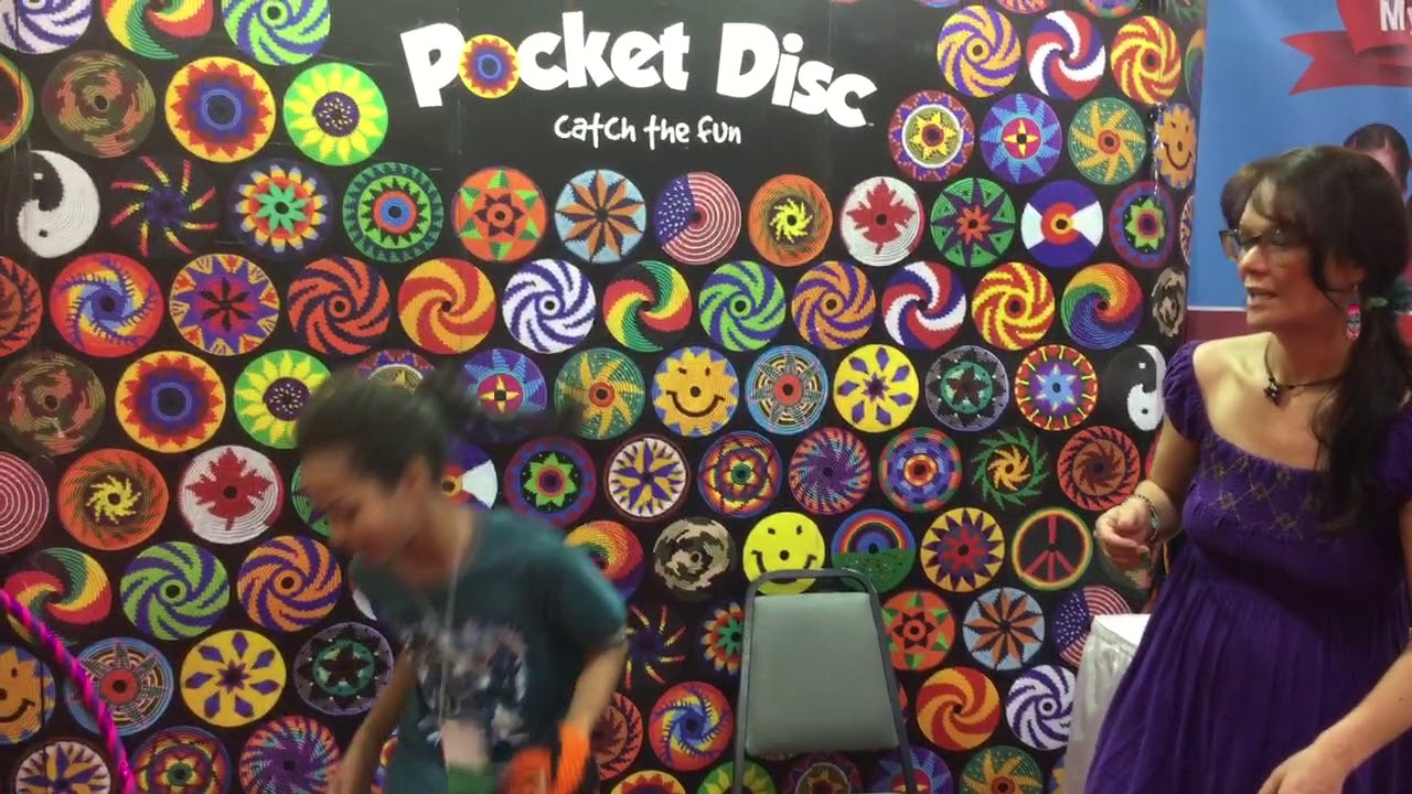 Having Some Fun At The Pocket Disc Booth at Toyfest West 2018 - YouTube