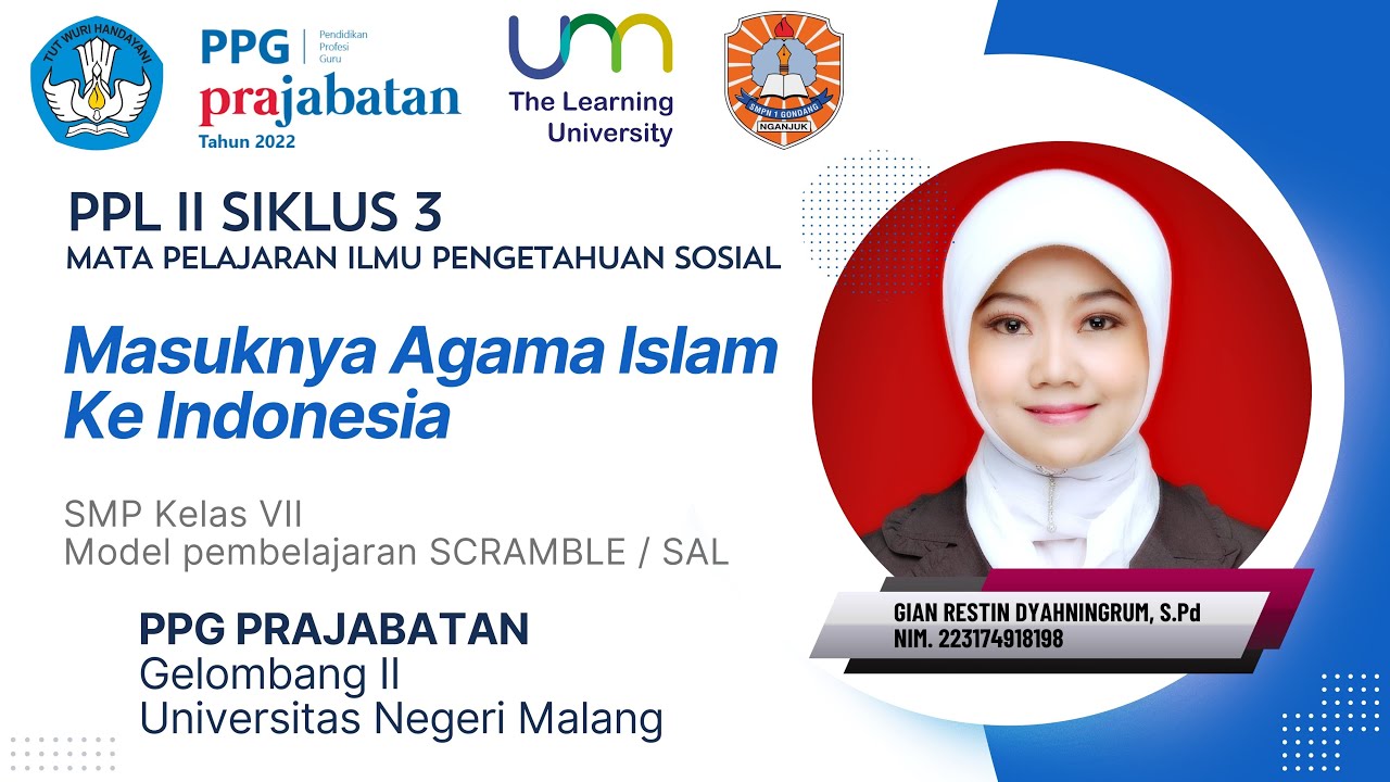 PPL II SIKLUS 3 | MASUKNYA AGAMA ISLAM KE INDONESIA | SCRAMBLE | PPG PRAJAB 2022 - YouTube