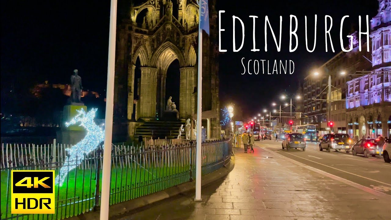Edinburgh Scotland - Walking through amazing Edinburgh Streets - 4K HDR ...