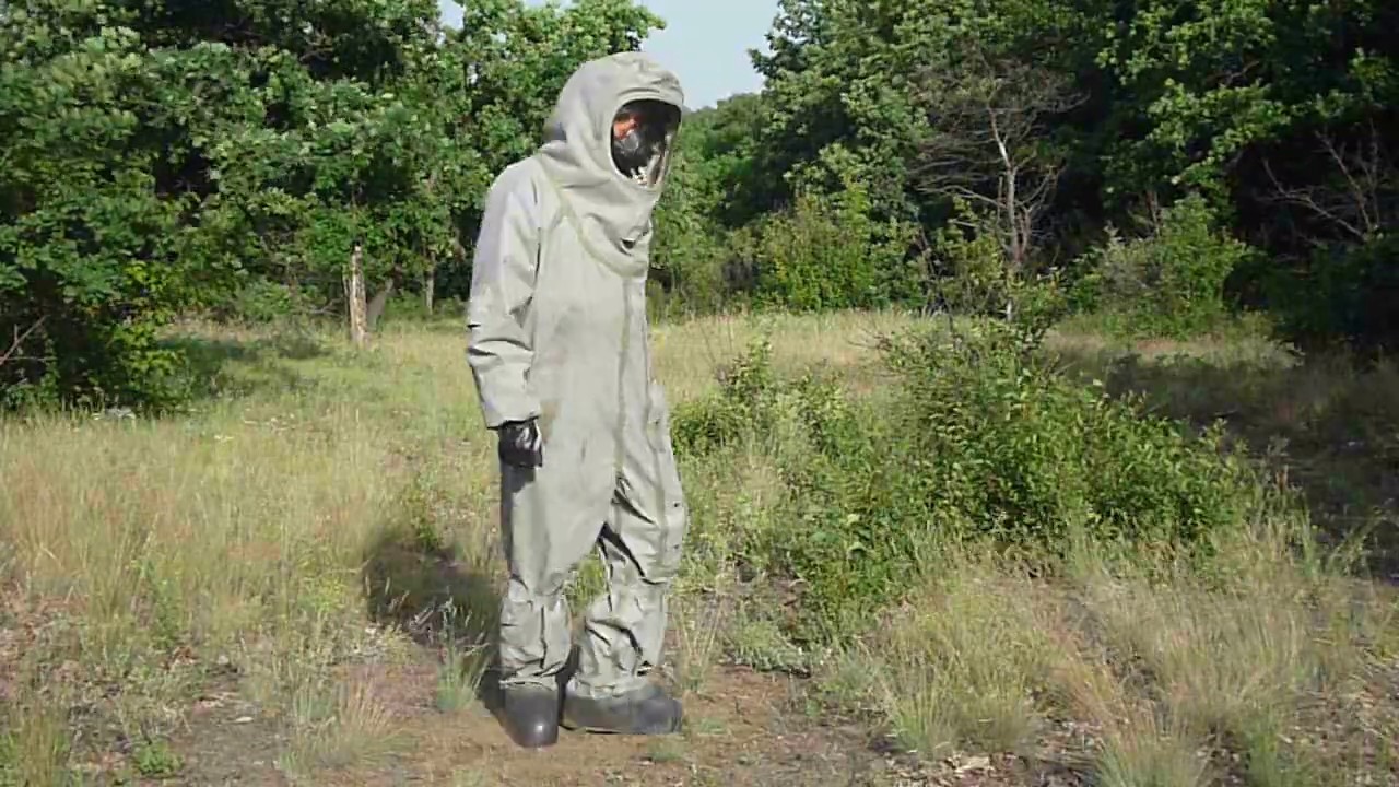 Russian special hazmat suit Methanol # 04 - YouTube