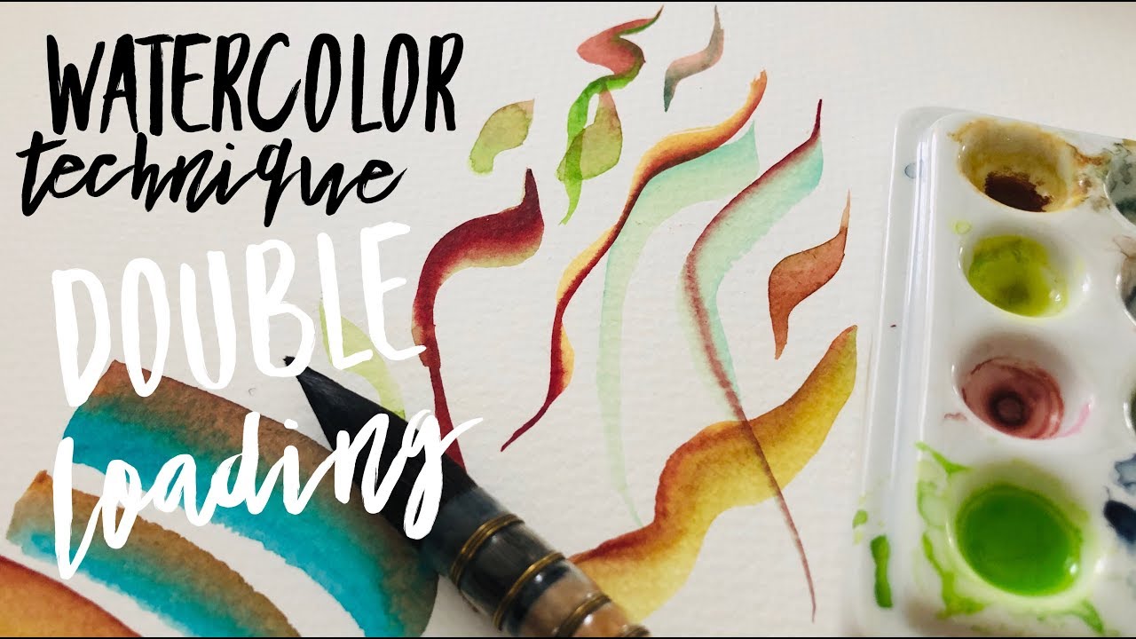 Double Loading the Brush ~ WATERCOLOUR by Scarlett Damen - YouTube