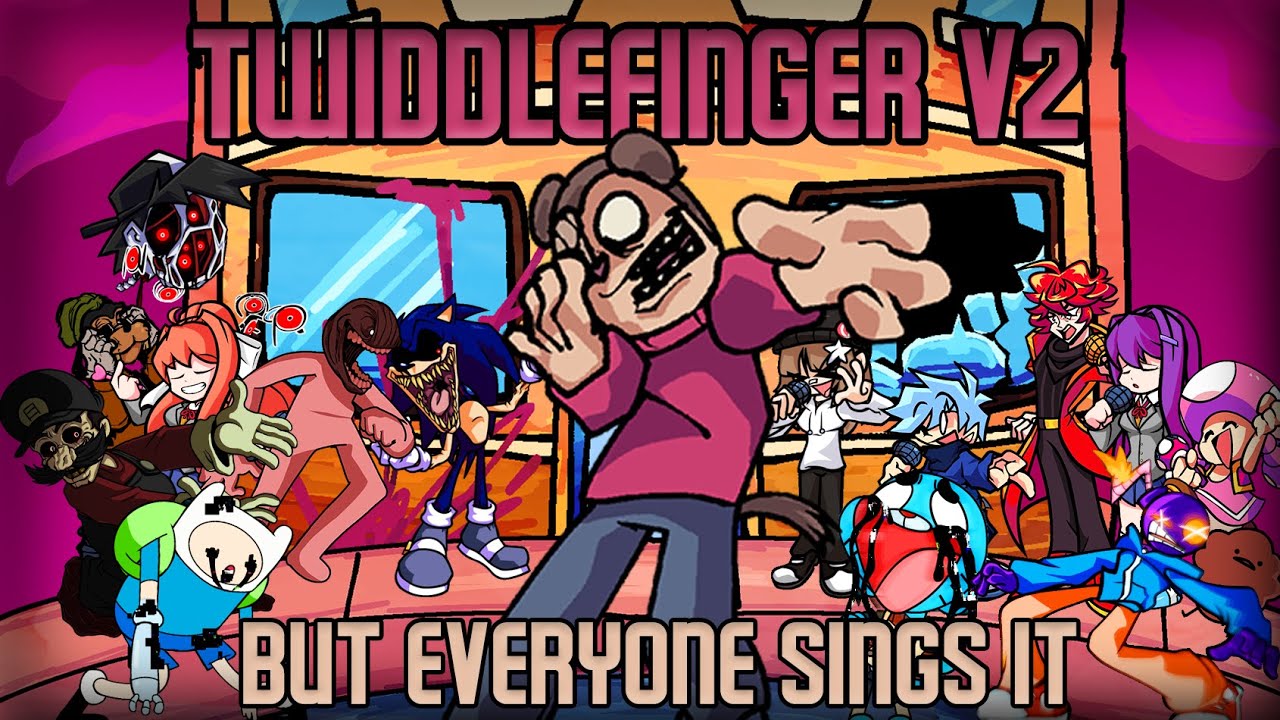 TWIDDLEFINGER V2 but Every Turn a Different Character Sings It 🎵🎤 (FNF ...