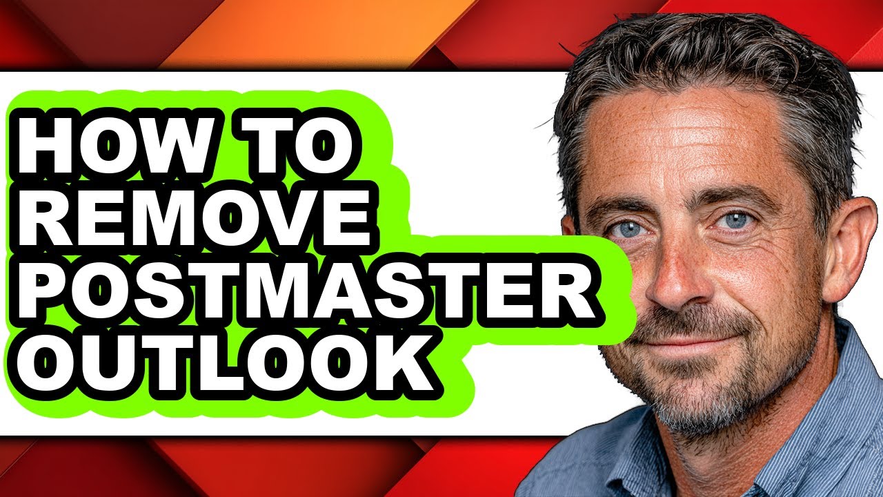 How to Remove Postmaster Outlook (easy Method) - YouTube