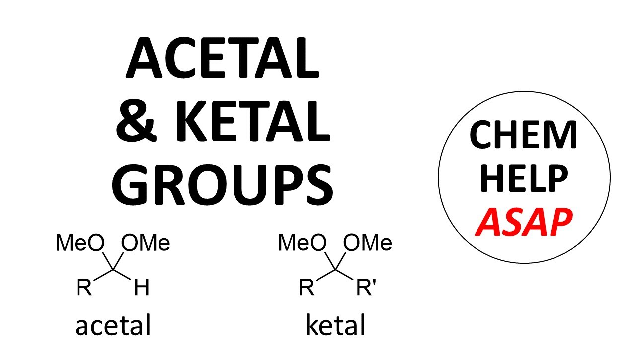 acetal & ketal functional groups - YouTube