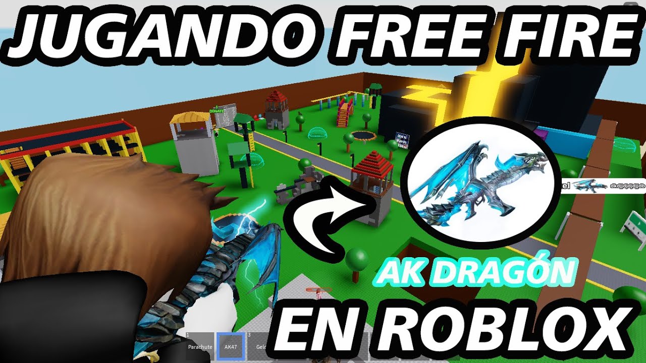 JUGANDO FREE FIRE EN ROBLOX :O | ARMAS EVOLUTIVAS - YouTube