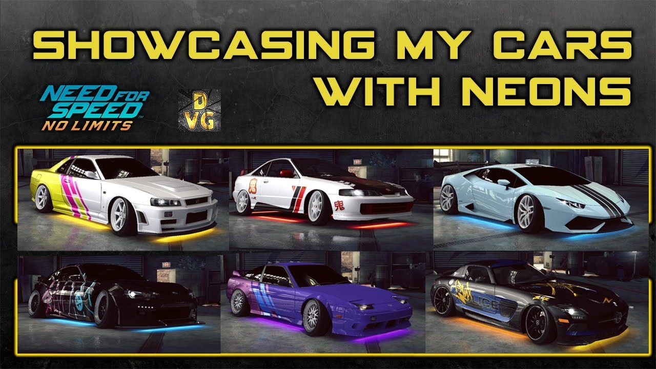 NFS No Limits | Showcasing my CARS with NEONS (June 8, 2021) - YouTube