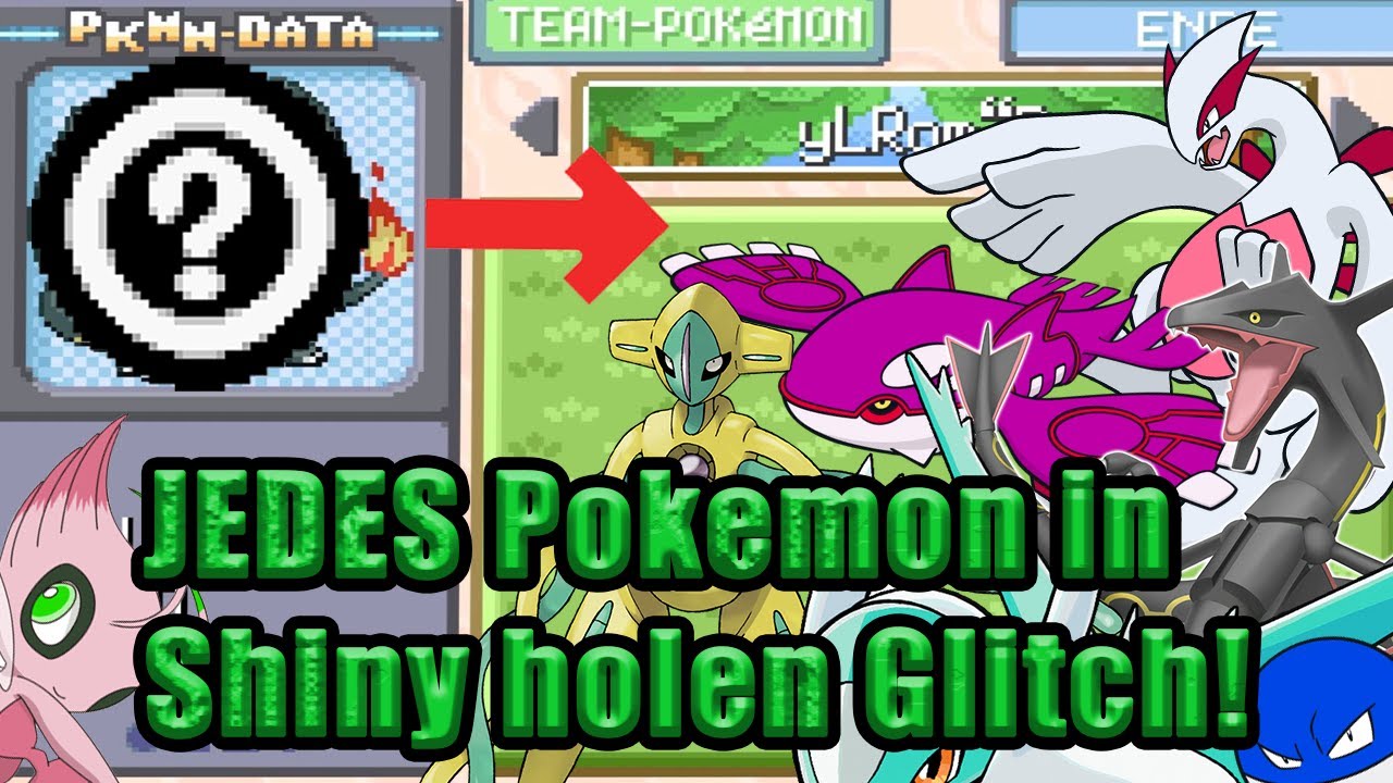 Shiny Pokémon Glitch Tutorial - Pokémon Smaragd - JEDES! Pokémon in ...