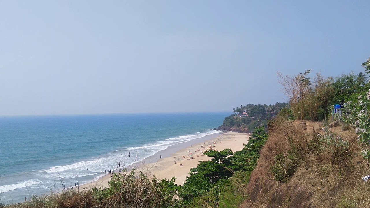 Varkala Beach From Helipad - YouTube