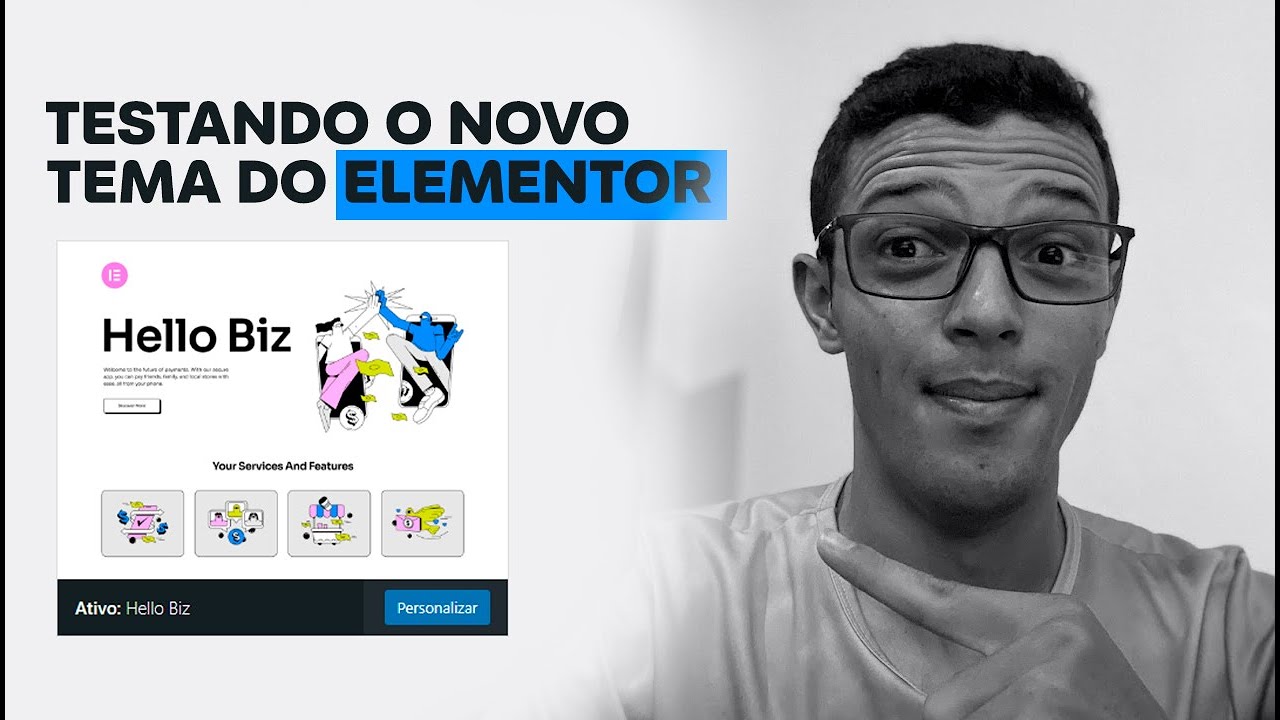 NOVO TEMA HELLO BIZ | ELEMENTOR - #elementor #wordpress #jetengine - YouTube