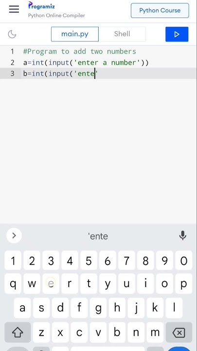 Python Program To Add Two Numbers Coding Codinglife Python Pythonprogramming Youtube