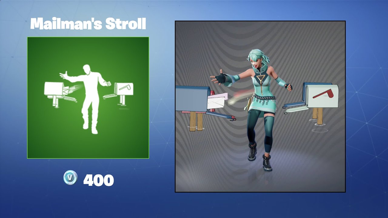 Mailman's Stroll | Fortnite Emote - YouTube