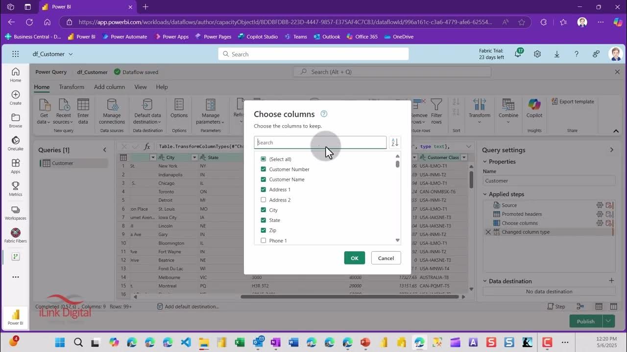 Getting Started with Dataflows in Microsoft Fabric Using Power Query - YouTube