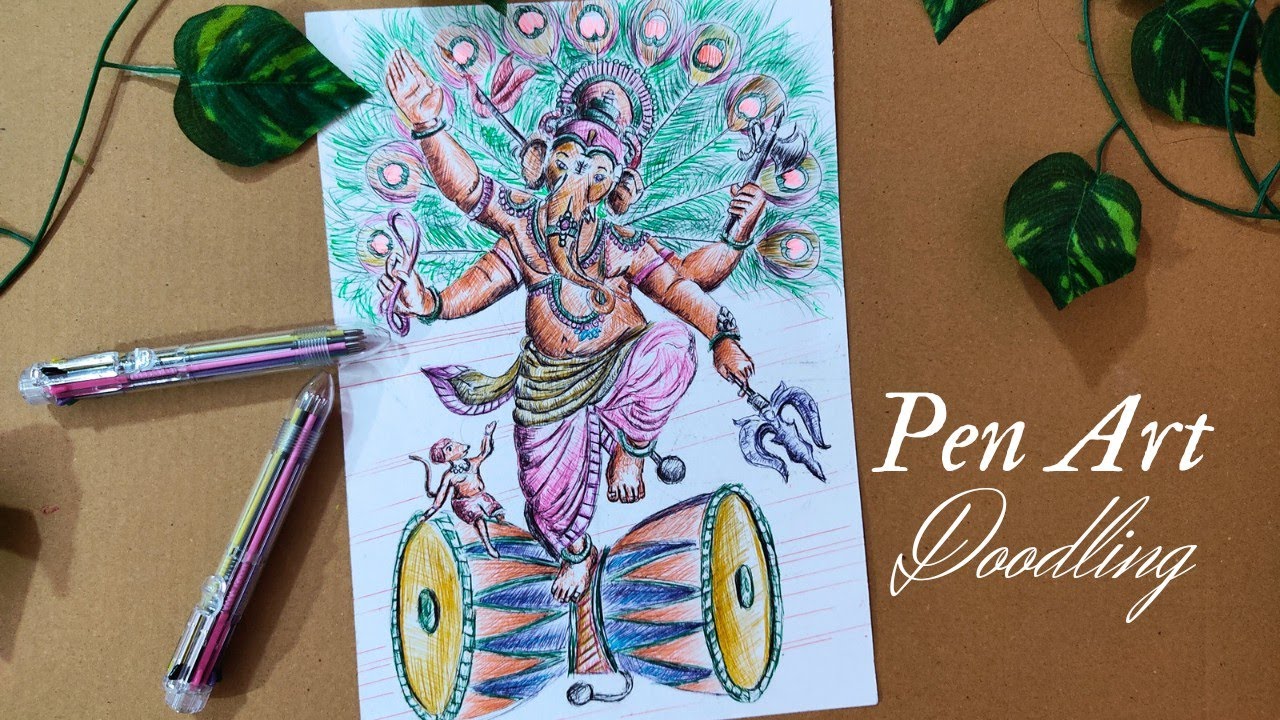 creative art /boll pen art for beginners/easy doodle art for beginners ...