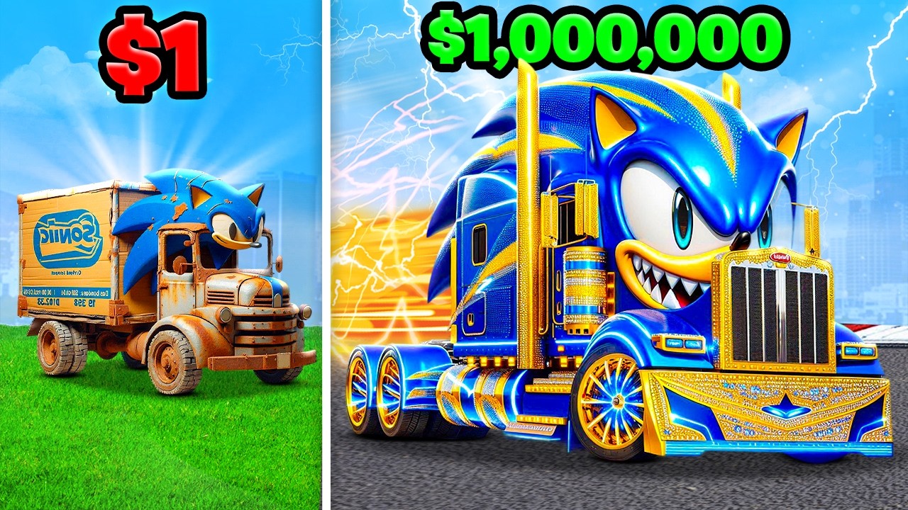 $1 To $1,000,000 SONIC TRUCK In GTA 5! - YouTube