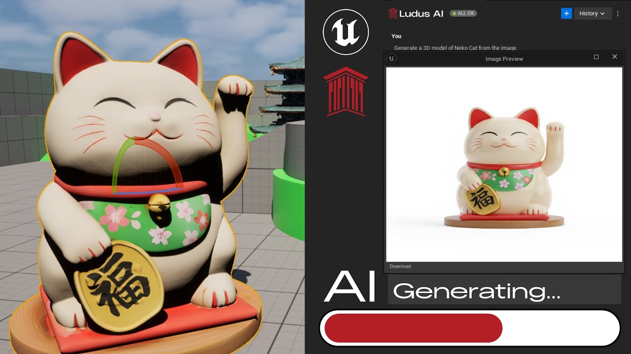 Ludus AI 3D Generation Feature Update - YouTube