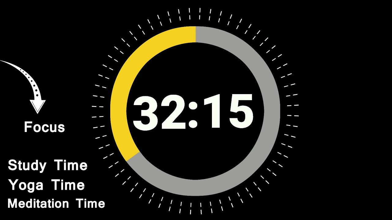 32 Minute 15 Second Timer Countdown 🔔 || Study Time || Deep Focus ...