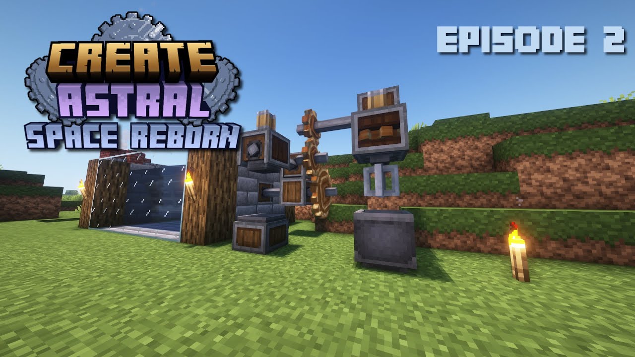 Minecraft Create Astral Ep 2: Creating Traveler's Gear and Grout - YouTube