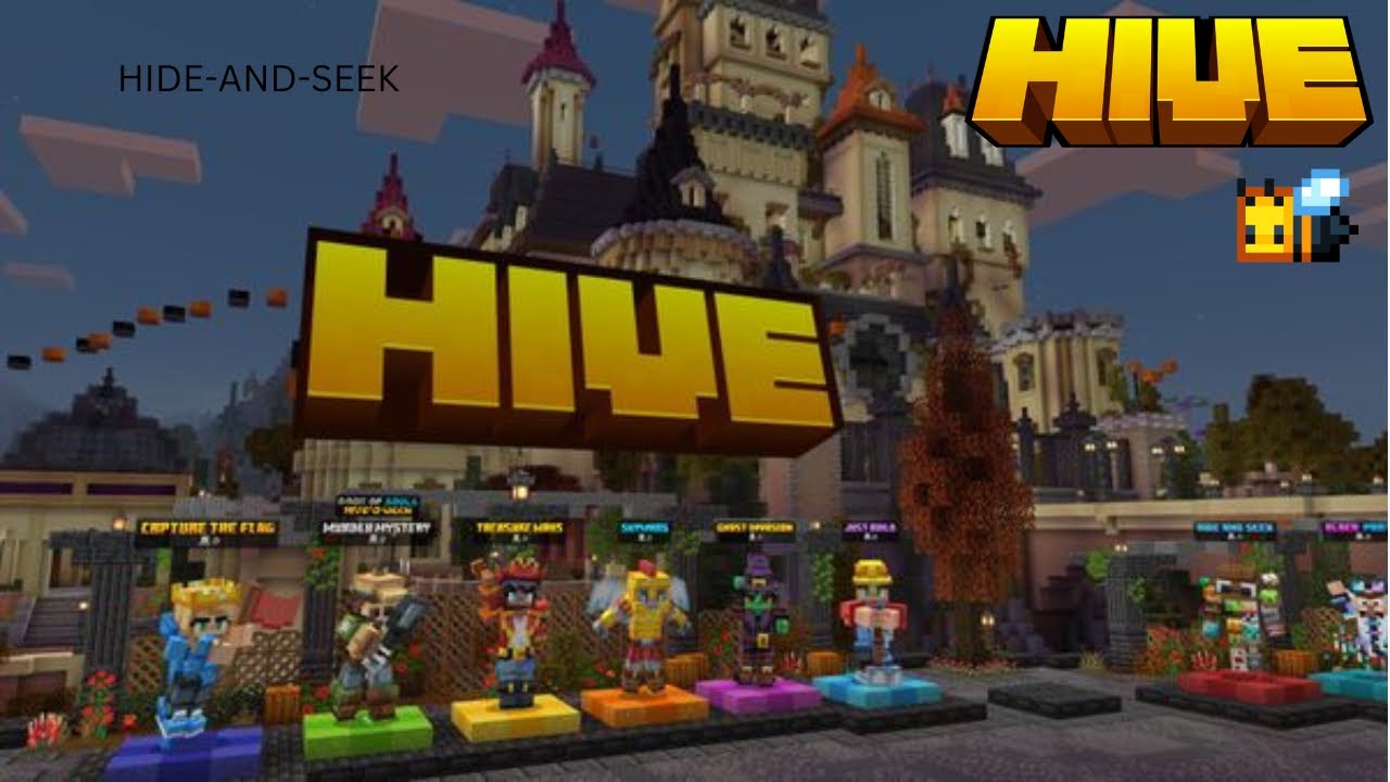 Playing Minecraft Hide and Seek on the HIVE! - YouTube