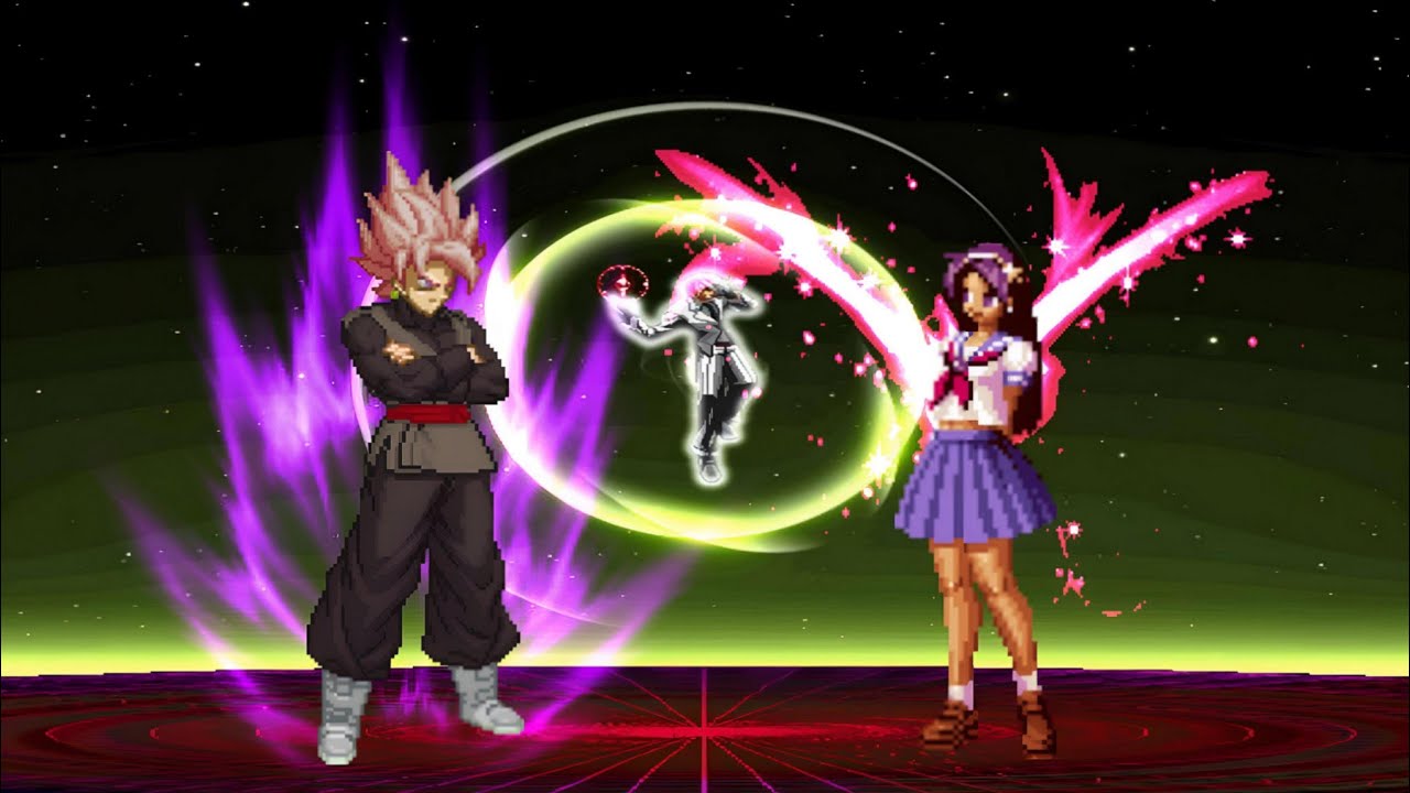 [DBZ vs KOF] Goku Black vs Dark Athena - YouTube