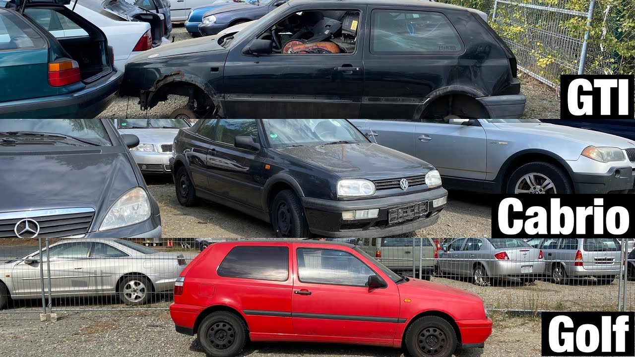 Volkswagen MK3 Junkyard Day! ( Golf, GTI, Cabrio ) - YouTube