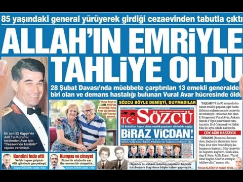 Bir “erin” cenazesi; Emekli Korgeneral Vural Avar(84) hapishanede yaşamını yitirdi