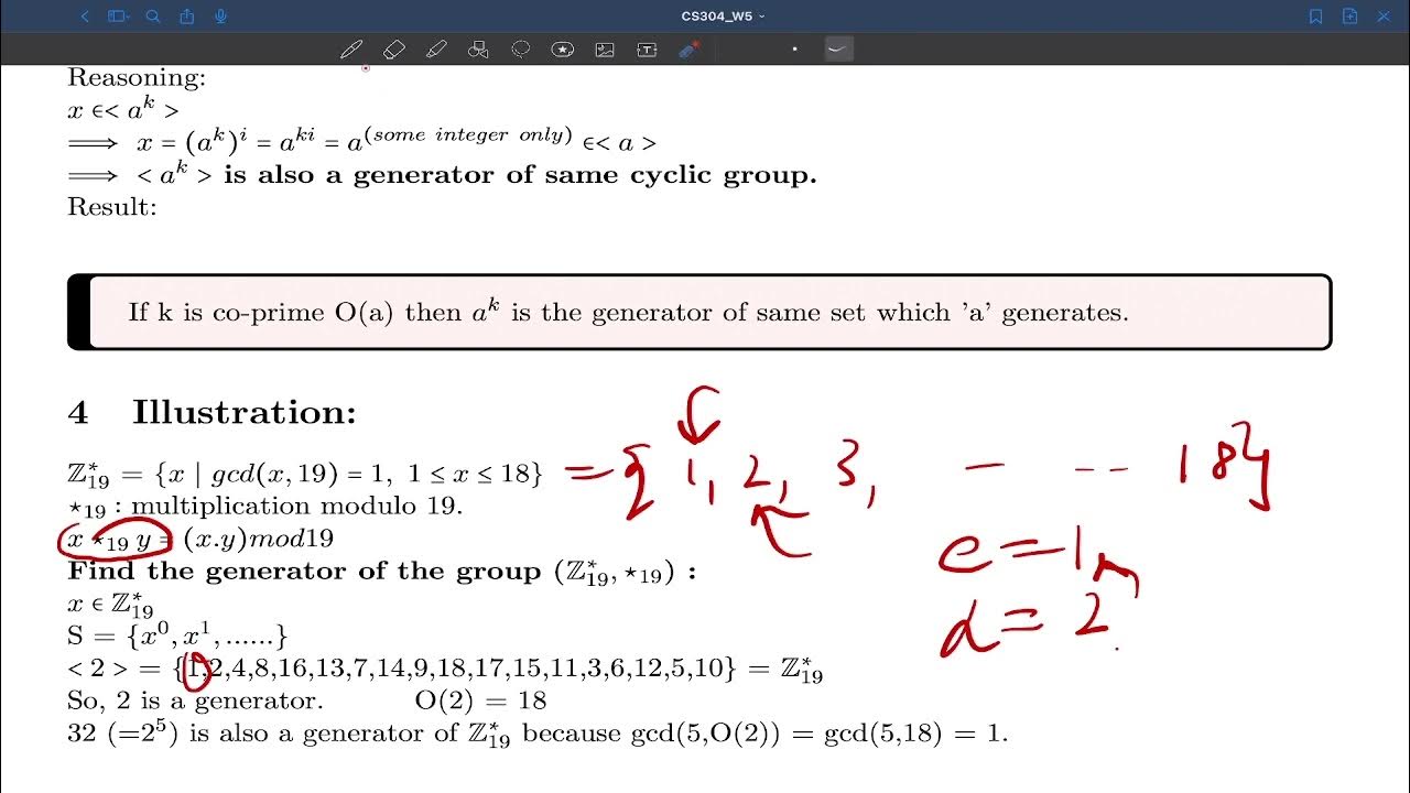 Order of element in Group | Part 3 | Math Pre-requisite for AES ...