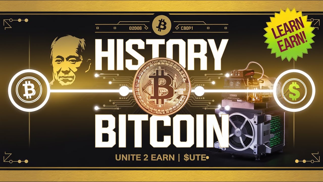🌟 History of Bitcoin | The First Cryptocurrency 🌟| Unite 2 Earn | $UTE ...