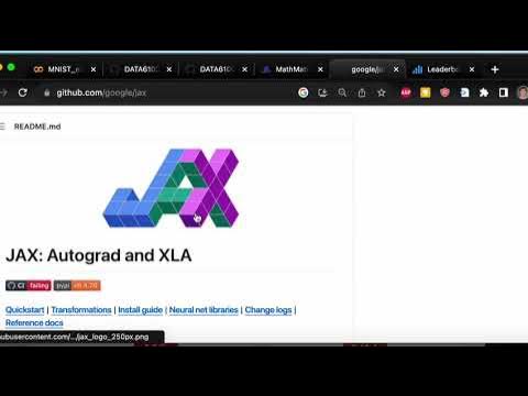 Intro to Data Science Lecture 19 | MNIST with JAX package, from linear regression to neural ...