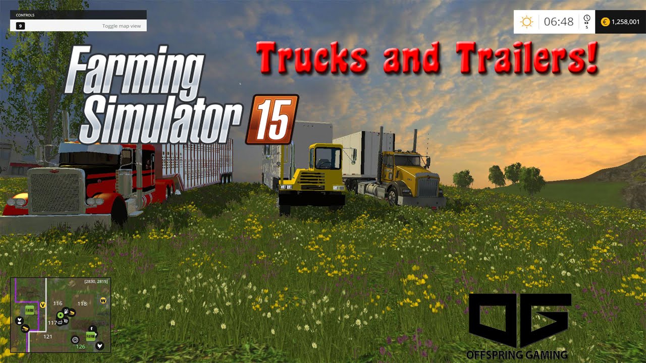 Farming Simulator 2015 Mods- Kenworth Trucks, Yard Truck, Camper and ...