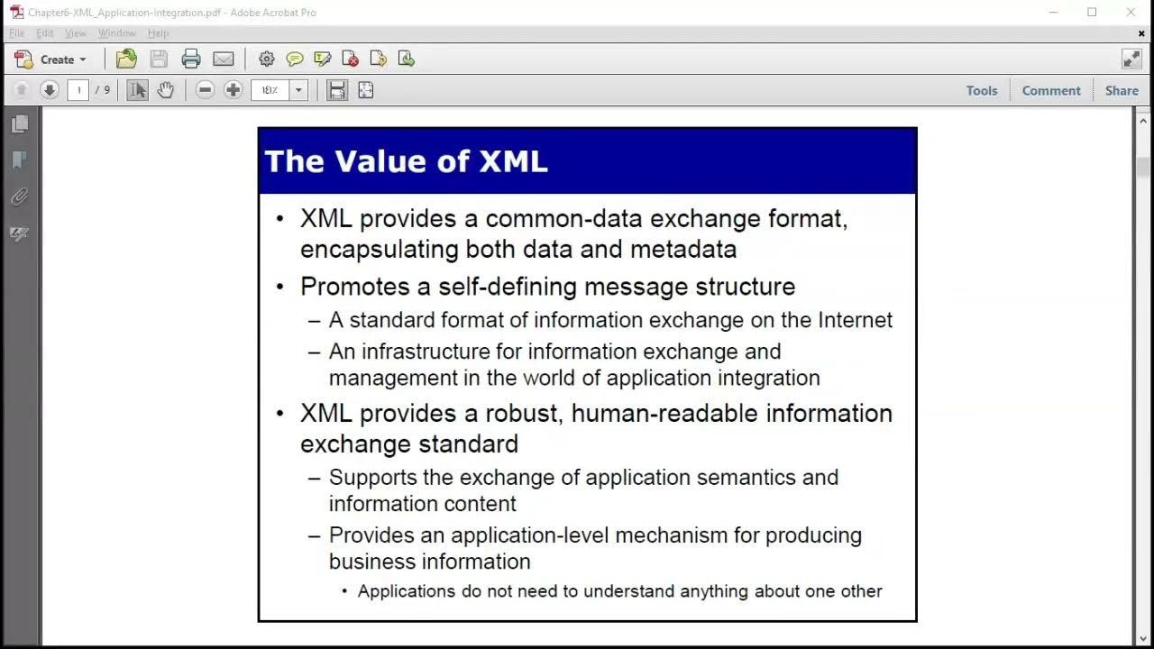 Chapter6 XML Application Integration - YouTube