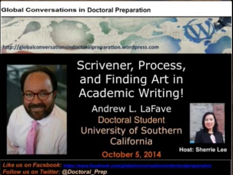 Andrew L. LaFave – Scrivener, Process, and Finding Art in Academic ...