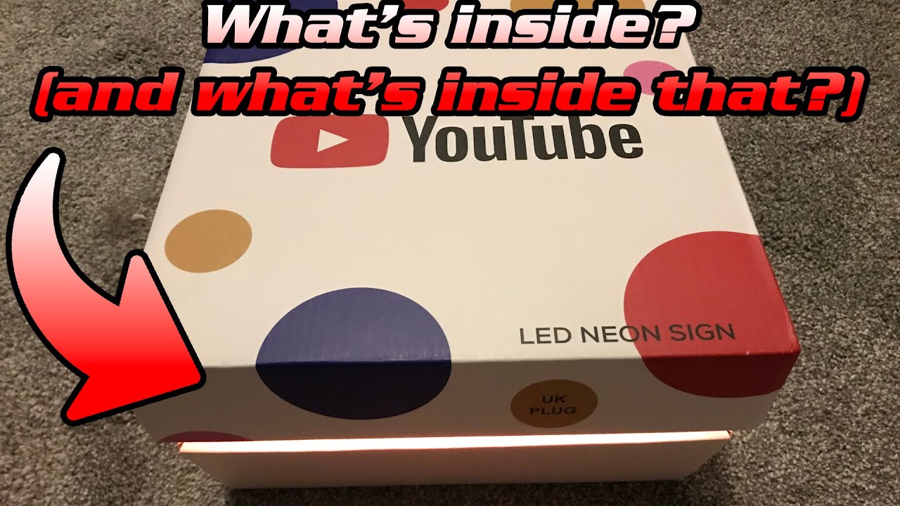 What's inside a YouTube limited edition Neon Play Button? - YouTube