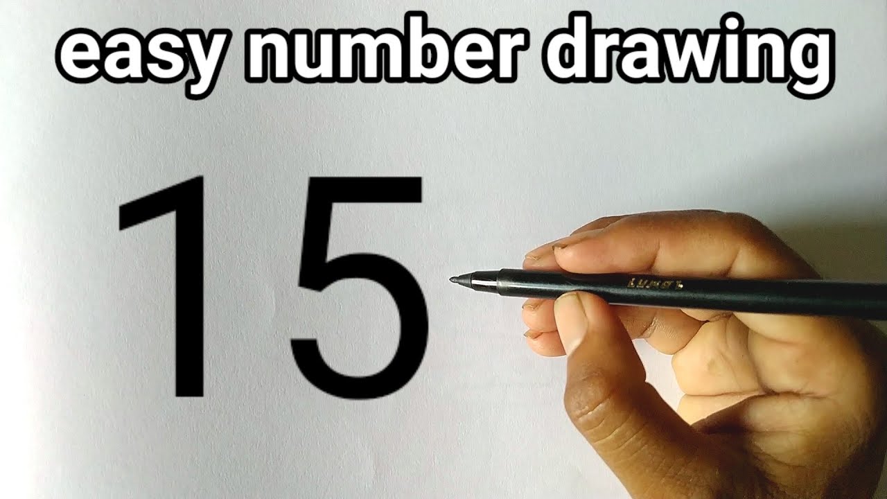 how to draw a chicken from number 15 / how to turn number 15 into a ...